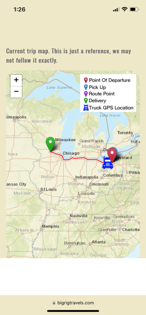 Daily Summary for 1/5/2024 – BigRigTravels